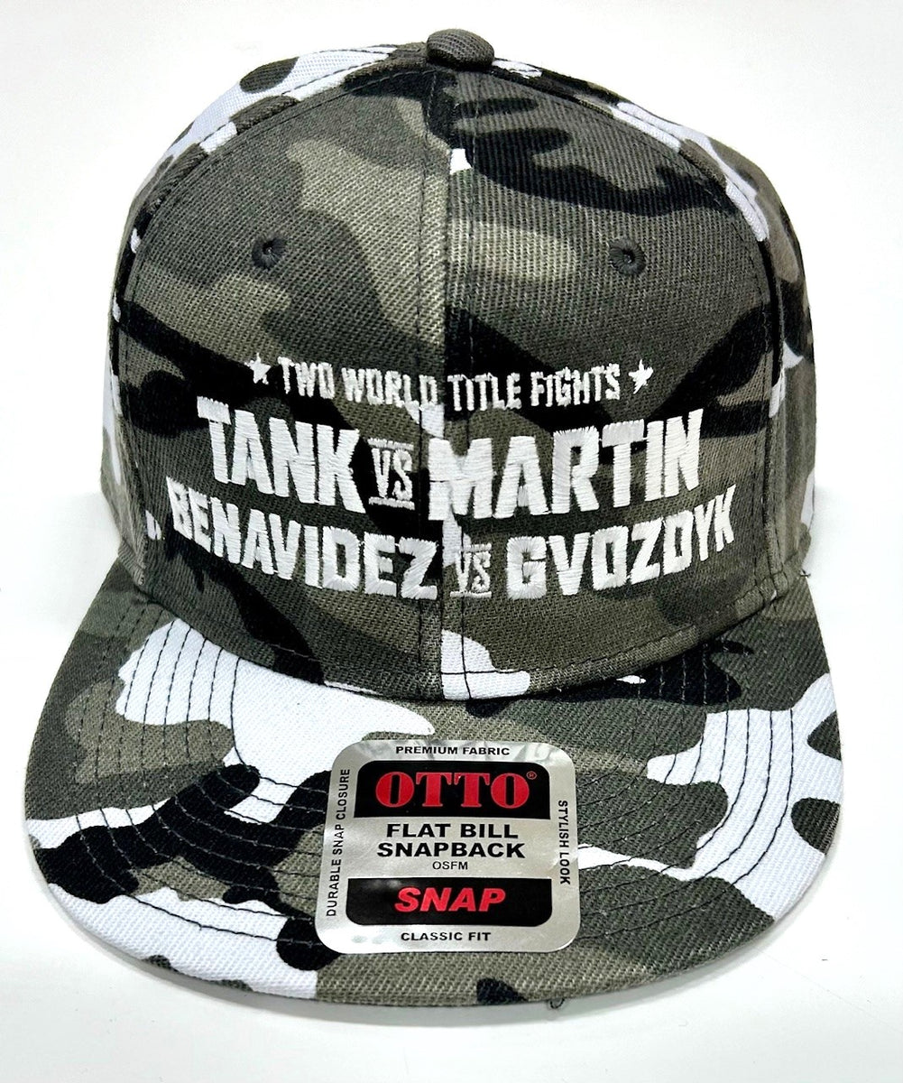 "Tank" Davis vs Frank Martin Camouflage Hat – BOXING MERCH UNLIMITED
