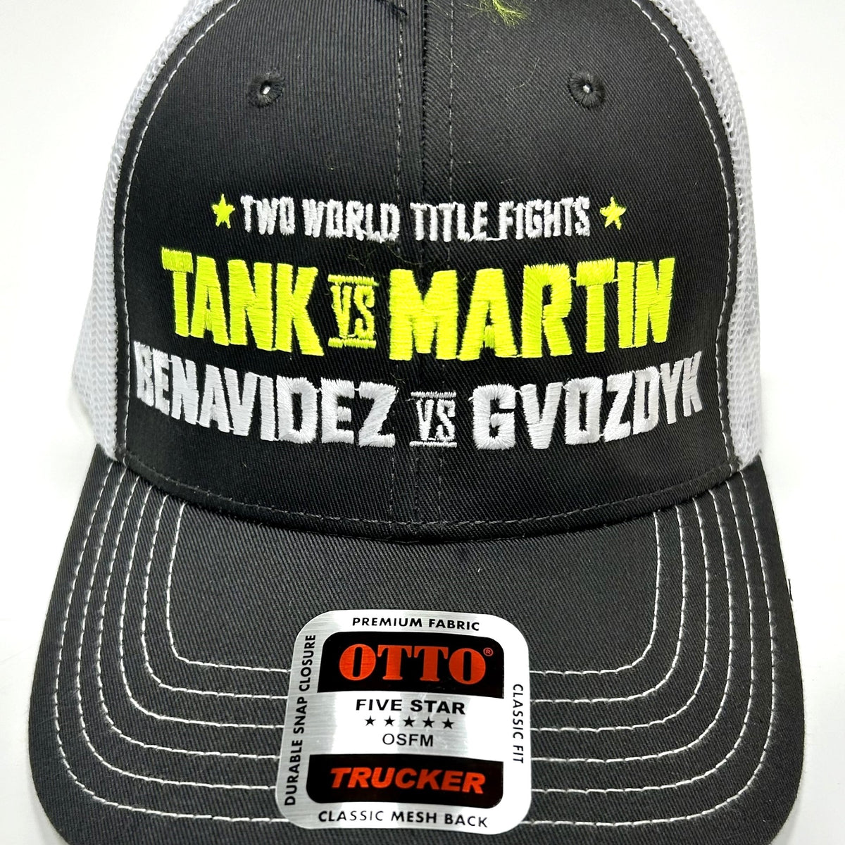 "Tank" Davis vs Frank Martin Dark Grey and White Trucker Hat – BOXING ...