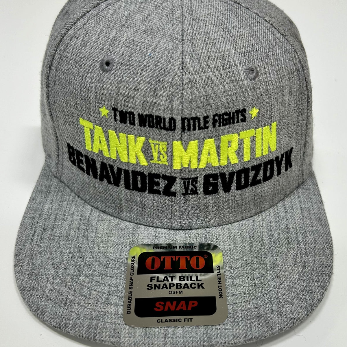 "Tank" Davis vs Frank Martin Light Grey Hat – BOXING MERCH UNLIMITED